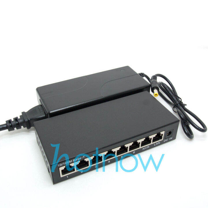 24V 72W 8พอร์ต6 PoE Passive PoE Switch Injector สำหรับ UBNT AP UAP AC ...