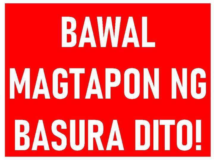 BAWAL MAGTAPON NG BASURA DITO LAMINATED SIGNAGE | Lazada PH BAWAL MAGTAPON NG BASURA DITO LAMINATED SIGNAGE | Lazada PH