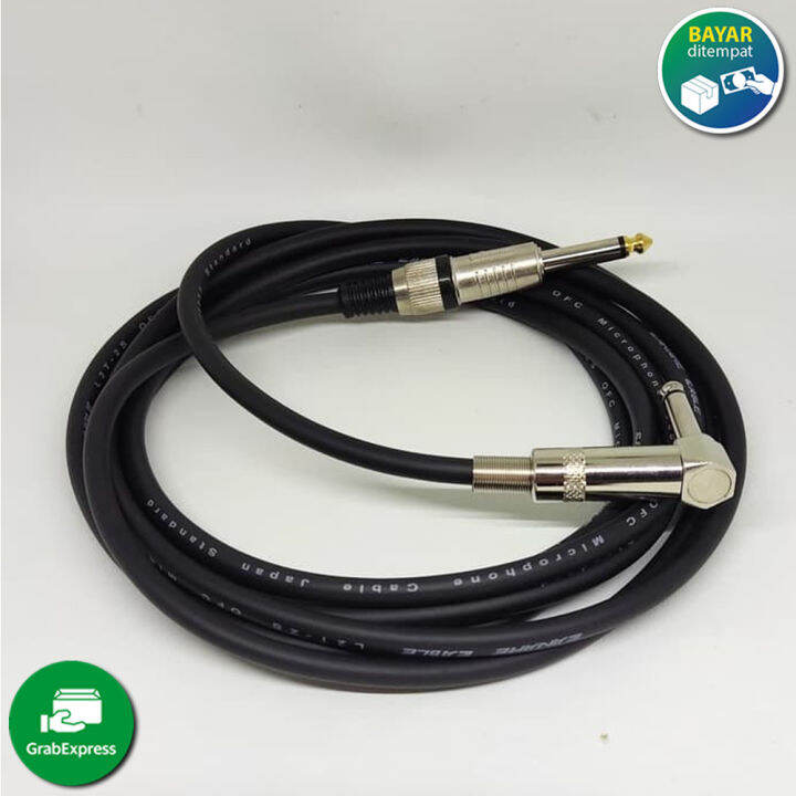 Kabel Gitar Jack Lurus Bengkok Canare L2T-2S Japan Standard 5 Meter ...