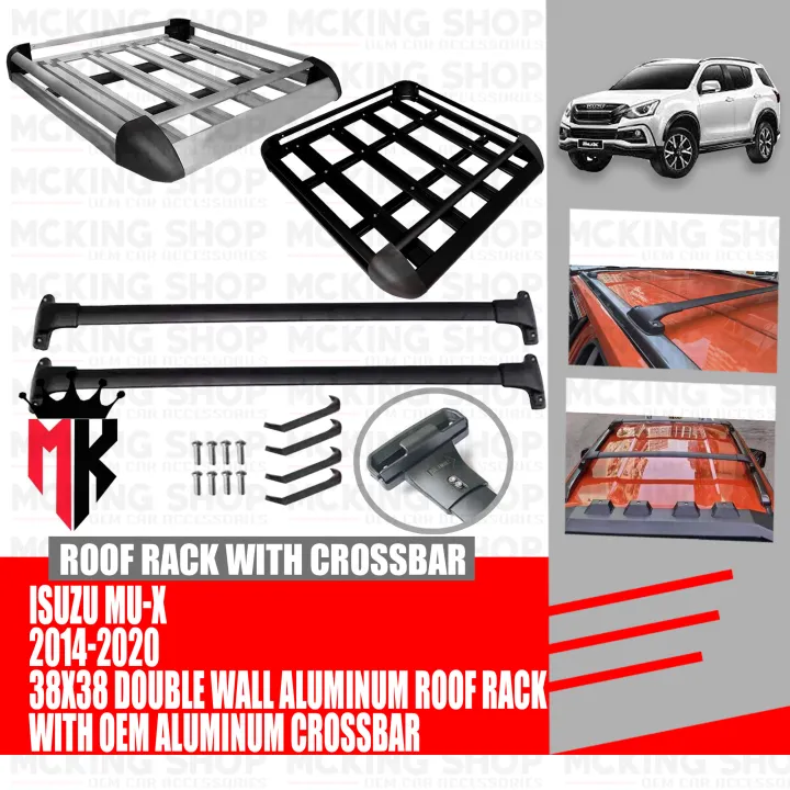 Isuzu Mu-x / Mux 2014-2020 Aluminum Double Wall 38x38 Roof Rack ...