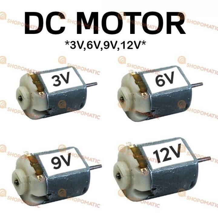 DC MOTOR MOTORS 3V/6V/9V/12V | Lazada PH