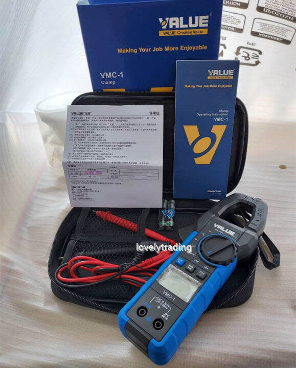 VALUE DIGITAL CLAMP METER MULTIMETER AMPERE METER CAPACITOR METER VCM-1 ...
