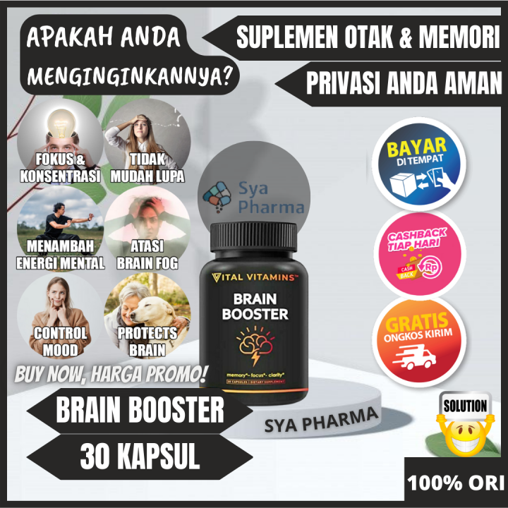 Vitamin Brain Booster Obat Nutrisi Otak Orang Dewasa dan Kecerdasan ...