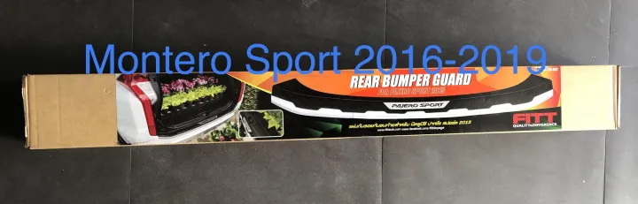 FITT MONTERO SPORT 2016-2019 REAR BUMPER GUARD / REAR STEP SILL ...