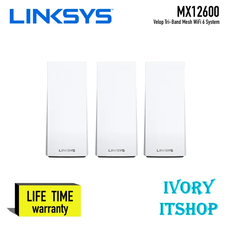 Linksys Velop AX4200 Tri-Band Mesh Wi-Fi 6 System MX12600/ivoryitshop | Lazada.co.th