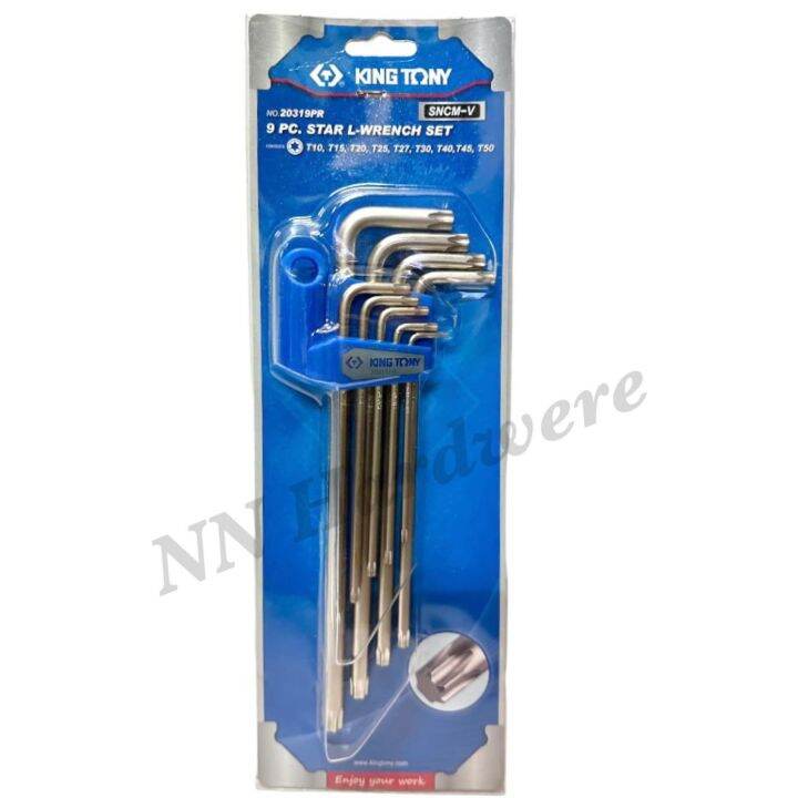 ชุดประแจท็อกซ์/ หัวจีบ/ดาว King Tony 9 ตัวชุด รุ่น 20319PR ของแท้ 100% ...