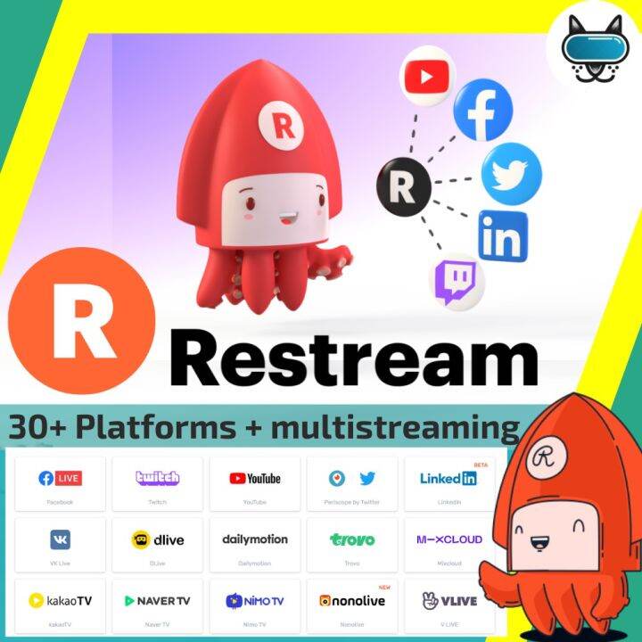 Restream.io PRE-MIUM 1 MONTH Private Account【ORIGINAL】Full HD (1080p ...