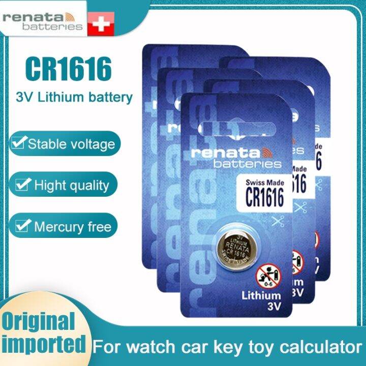 5 50PCS Original RENATA CR1616 CR 1616 DL1616 BR1616 ECR1616 3V Lithium ...