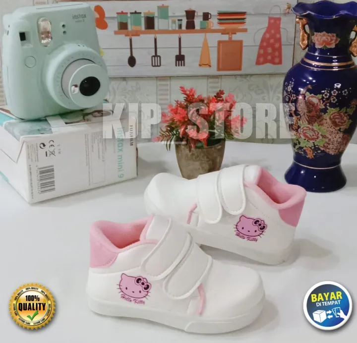 sepatu anak snekers lucu karakter hello kity usia 1 - 3 tahun | Lazada ...
