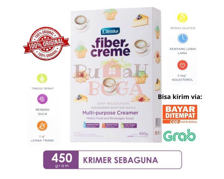 Susu Krimer ELLENKA FIBER CREME Cream Krim Creamer Crimer Cremer Kremer ...