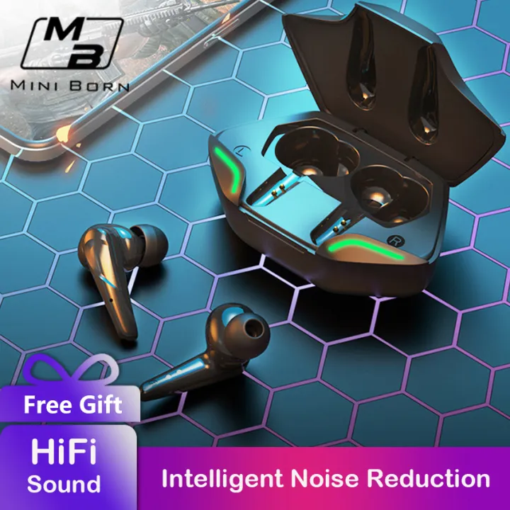 Mini Born TWS Gaming Earphone Bluetooth Wireless PUBG MLBB Gaming Ear ...