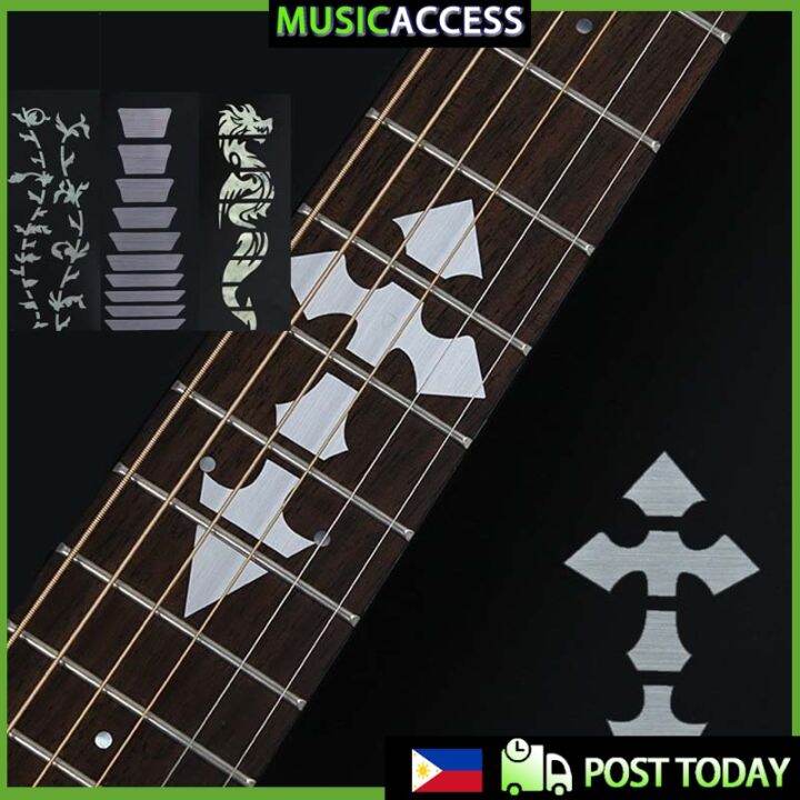 Guitar Fretboard Stickers Guitar Inlay Stickers Fingerboard Decals ...