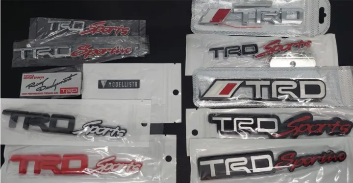 Toyota TRD Sports Sportivo Modellista OEM Emblem Logo | Lazada