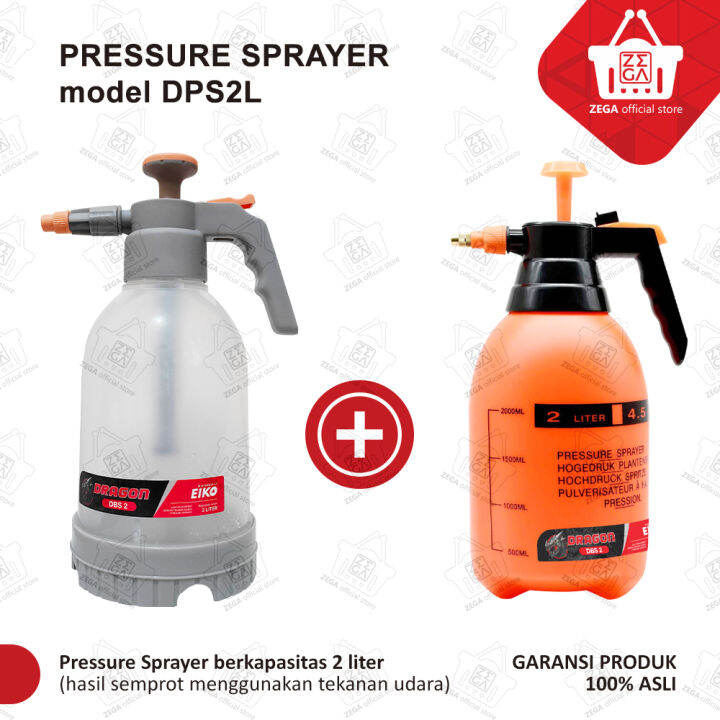 Paket Pressure sprayer 2 liter / DRAGON Sprayer / DPS2L tipe Reguler ...