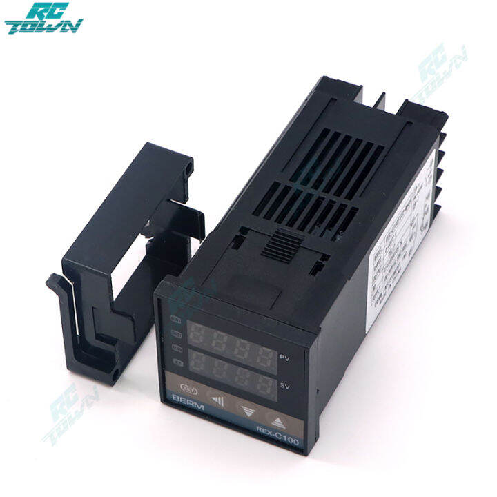 ดิจิตอล Pid ตัวควบคุมอุณหภูมิ REX-C100FK02-M * DA 0-400องศาสวิทช์เทอร์ ...