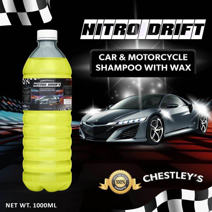 Nitro Drift Car and Motorcycle Shampoo with Wax | Lazada PH
