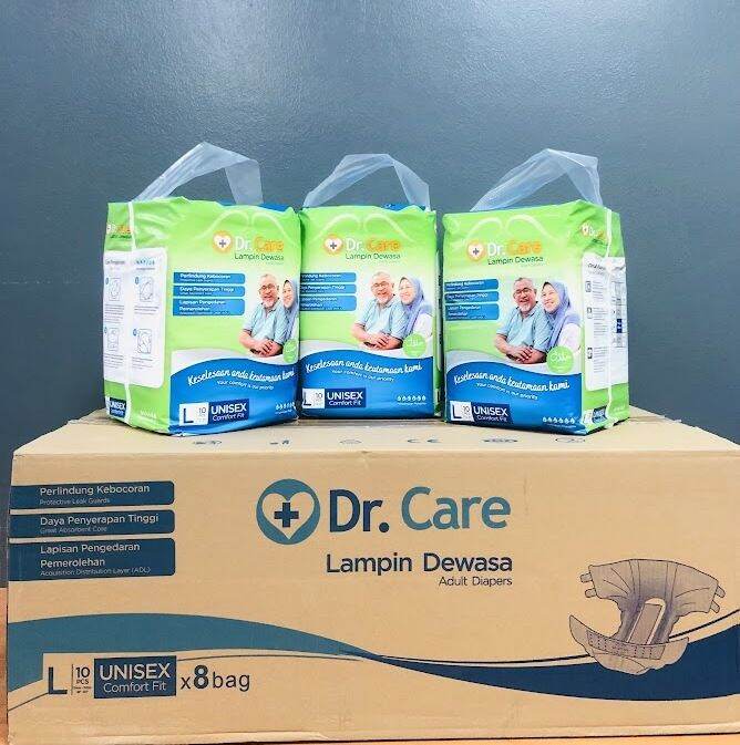DR CARE Adult Diapers Size L 10'SX8 (Per Carton) | Lazada