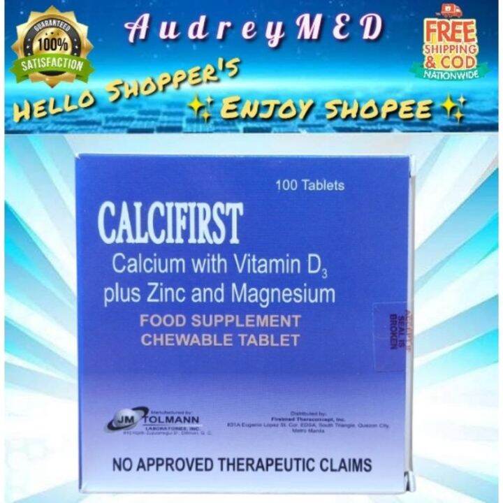CALCIFIRST (Calcium and Magnesium)Tablets | Lazada PH