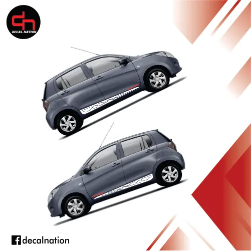 Suzuki Celerio Linear Decals Weatherproof Cut Out Vinyl Sticker White ...