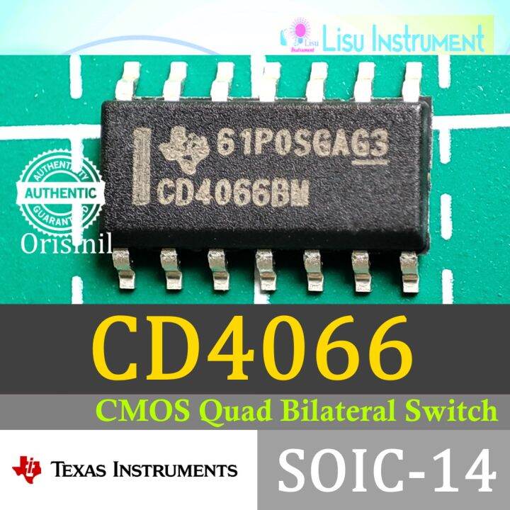 Original CD4066BM CMOS Quad Bilateral Switch SOIC-14 Texas Instrument CD4066B CD4066 | Lazada ...