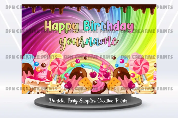 CUSTOMIZED CANDY LAND TARPAULIN|CANDY LAND BANNER | Lazada PH