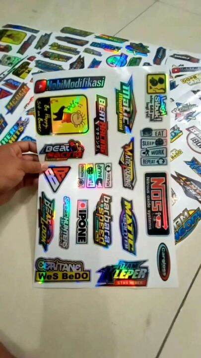 sticker stiker herex, sticker cb Herex,tiger herex,gl herex, hologram ...