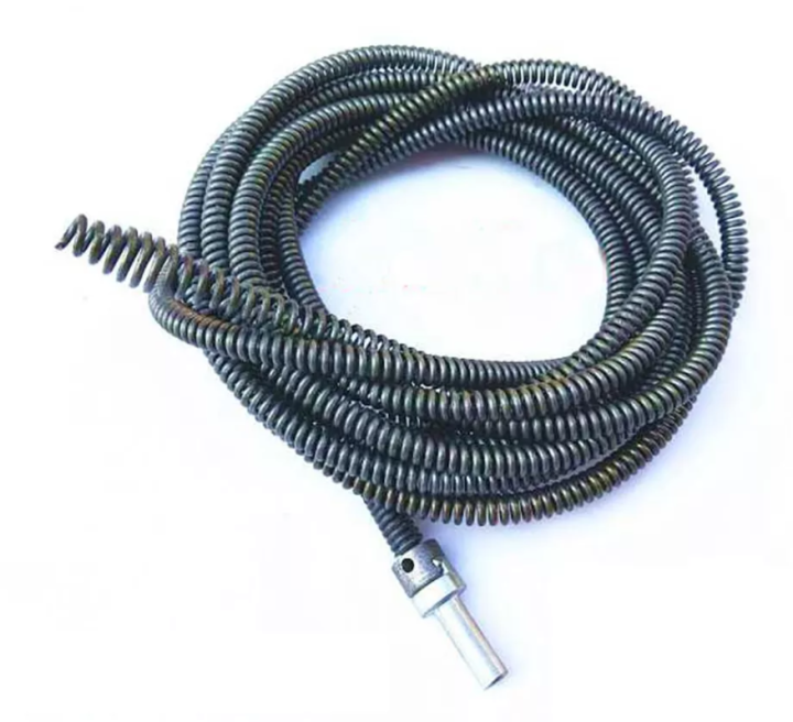 5M Sewer Dredging Spring Electric Drill Drain Cleaner Machine Extension ...