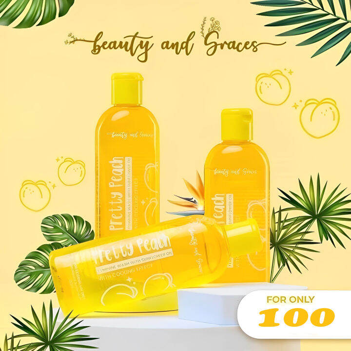 Pretty Peach Feminine Wash With Sunflower Oil and Cooling Effect By ...