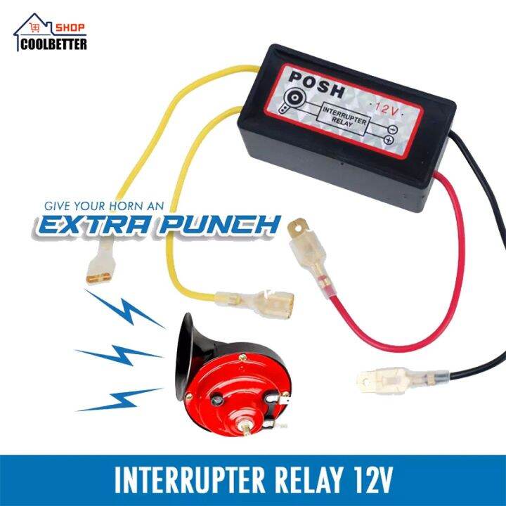 【COD/Local Stock】Posh Horn Relay Interrupter Universal 12v Posh ...