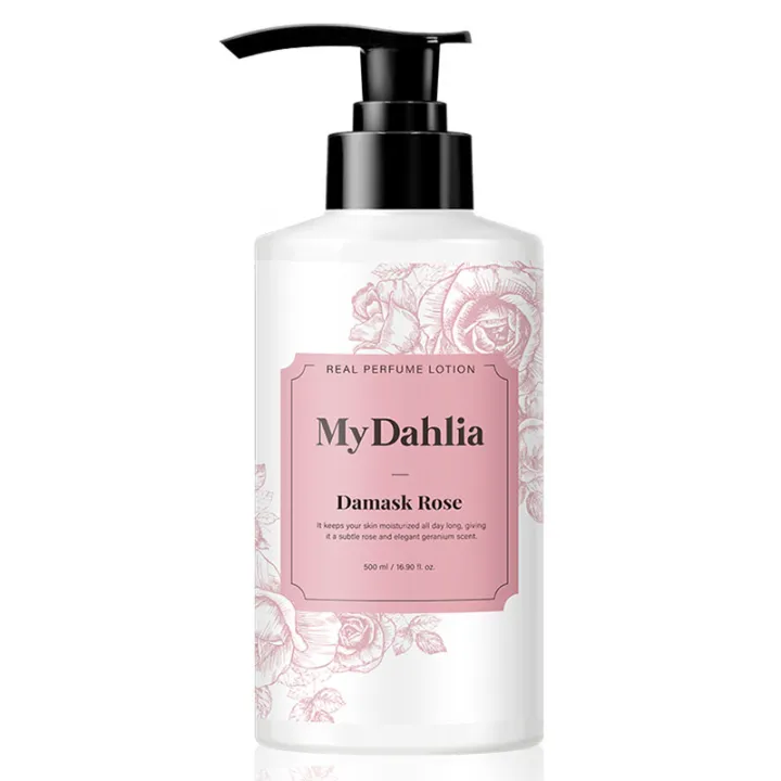 MyDahlia Real Perfume Body Lotion 500mL #Damask Rose K beauty skincare ...