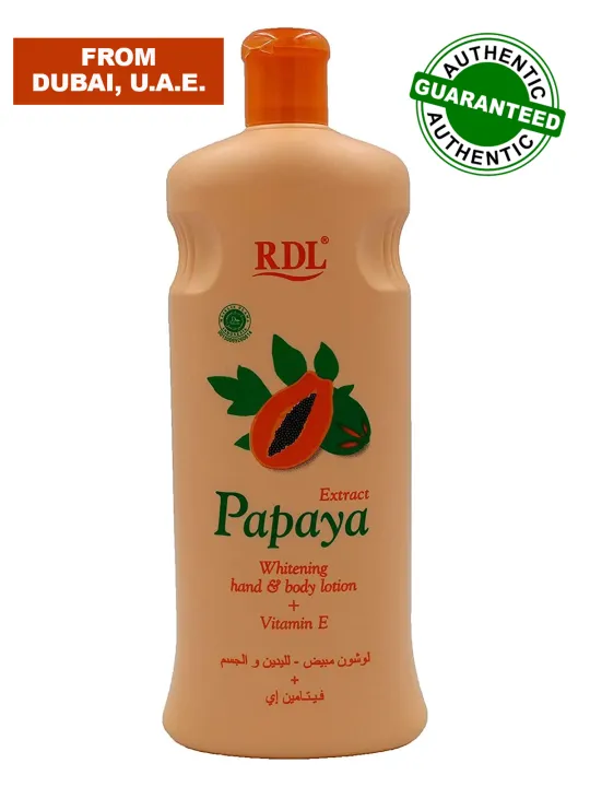 RDL Whitening Lotion for Hands & Body with Papaya Extract 600ml | Lazada PH