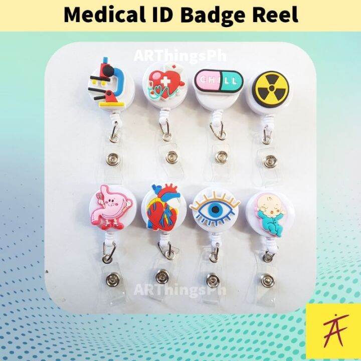 Medical ID Badge Reel - Retractable ID Holder - Med Tech - Rad ...