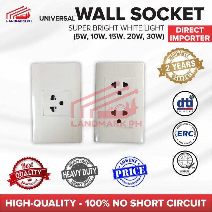 Universal Wall Socket Wide Series 1, 2, Gang Safe / Original / Cheapest ...
