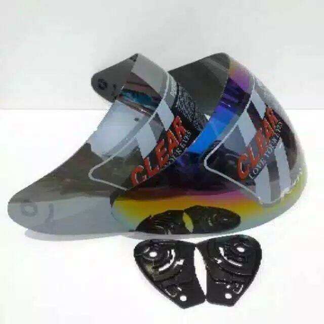 Kaca helm ink Centro/ KYT DJ maru/ KYT galaxy pelangi merek Clear SNI ...