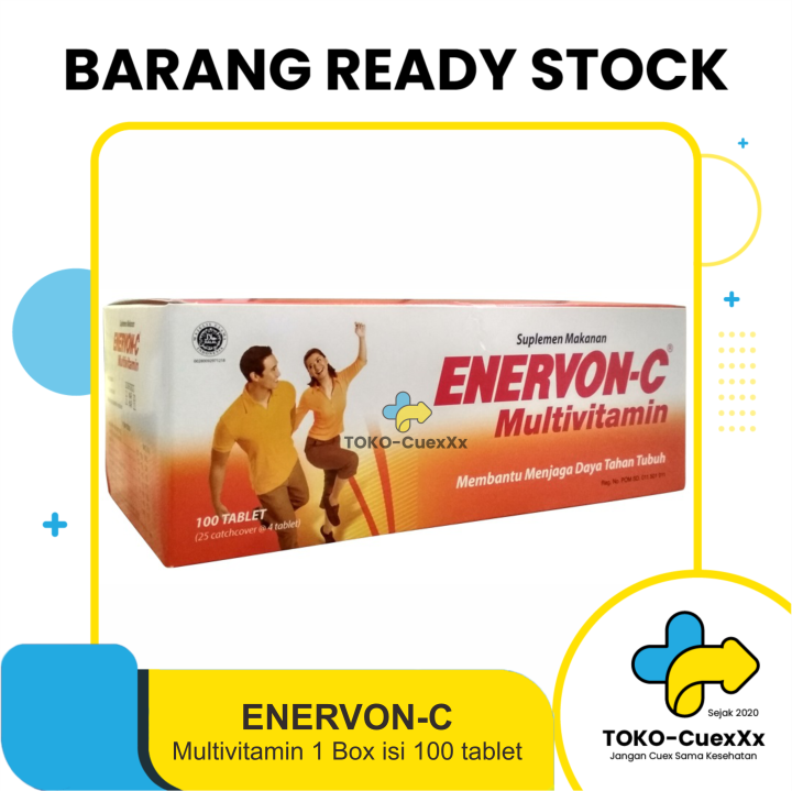 ENERVON C 1 BOX ISI 100 TABLET MULTIVITAMIN | Lazada Indonesia