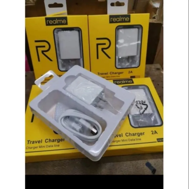 Original Realme Fast Charger 5V-2A Micro USB Data Line Cable Adaptor ...