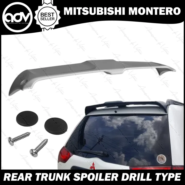 Mitsubishi Montero 2009-2015 Rear Trunk Spoiler Drill Type (Unpainted ...