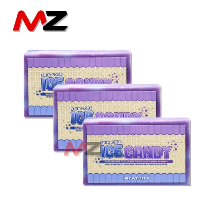 ( SET OF 3 ) Skincode Ph Ice Candy Soap whitening soap 135g | Lazada PH