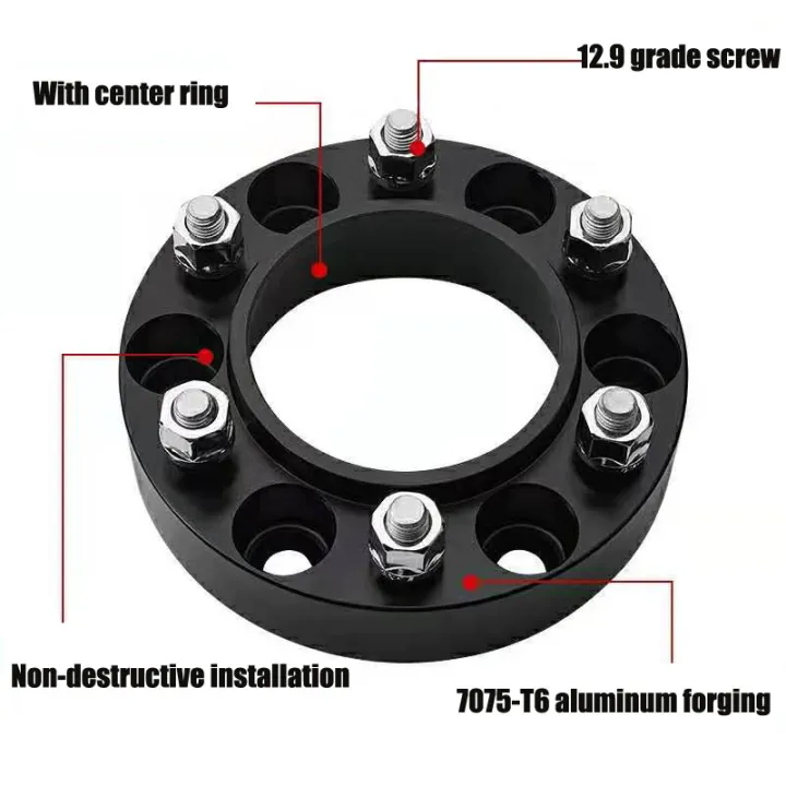 Wheel Spacers 6x139.7 25-38mm Hubcentric 93.1 Car Accessories Aluminum ...