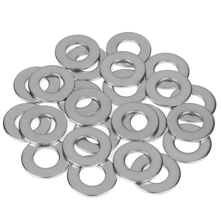 10pcs Stainless Steel 304 Flat Washer 5mm, 6mm, 8mm, 10mm,12mm, 16mm ...
