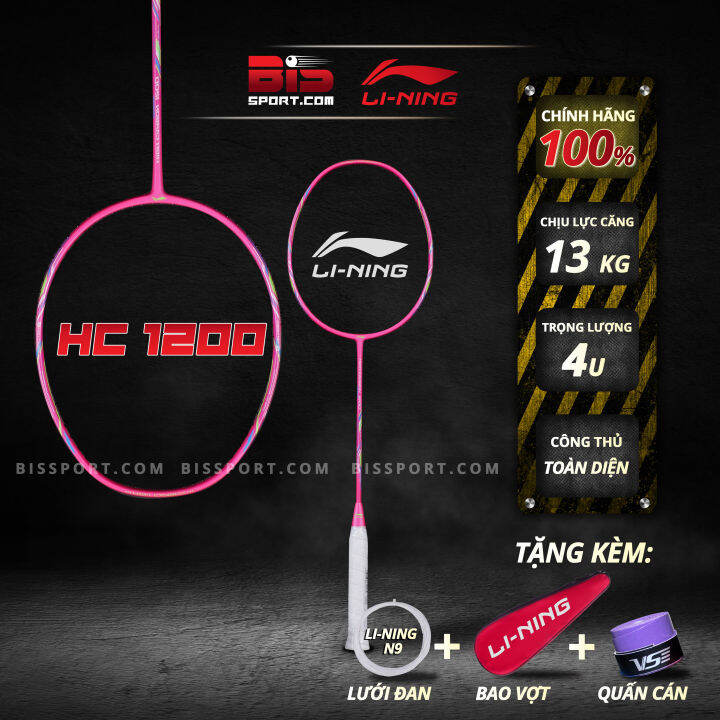 Vợt Cầu Lông Lining HC1200 Chính Hãng - Nhẹ , Cân Bằng , Công Thủ Toàn ...