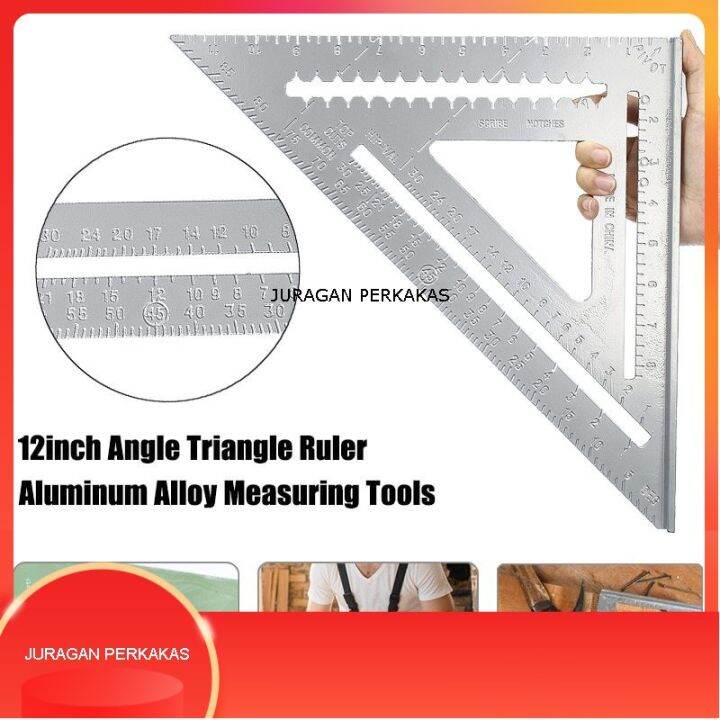 Speed Square 12 inch Jumbo penggaris woodworking Siku Tukang segitiga | Lazada Indonesia