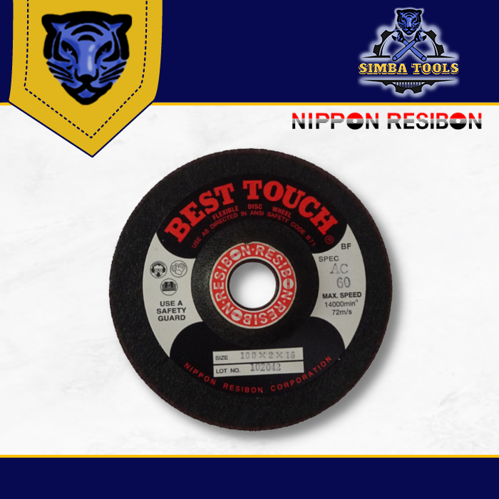 NIPPON RESIBON Flexibel Best Touch AC 60 4" x 2mm - Polishing Wheel ...