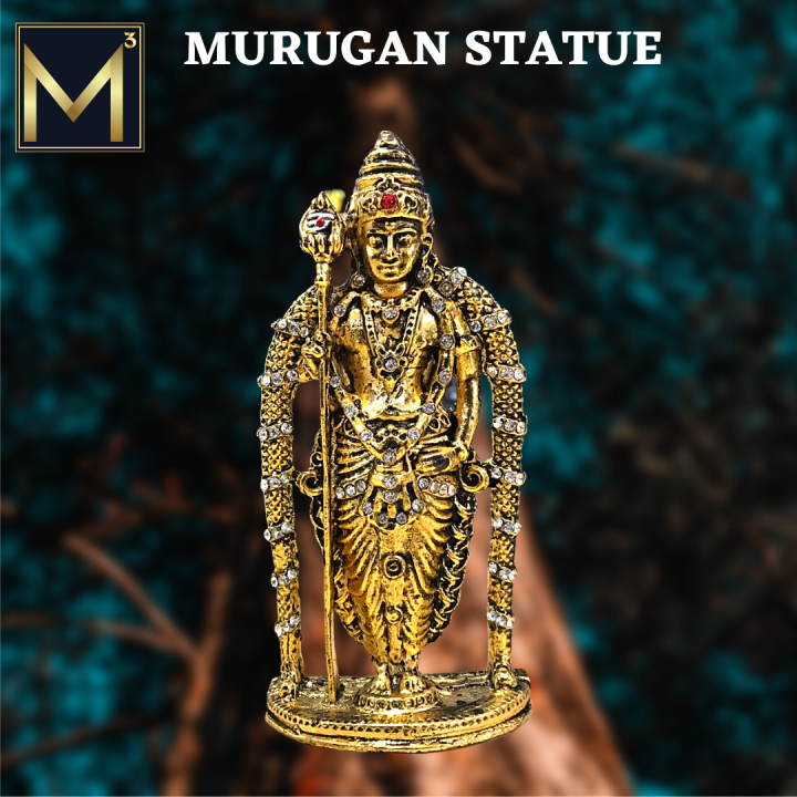 Murugan colorful Statue with stone works/ Statues Suitable For Home ...