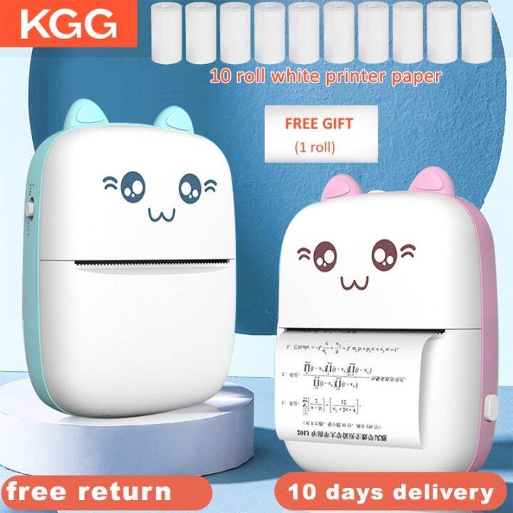 Mini Printer Portable Thermal Printer Photo Lable Printing Pocket ...