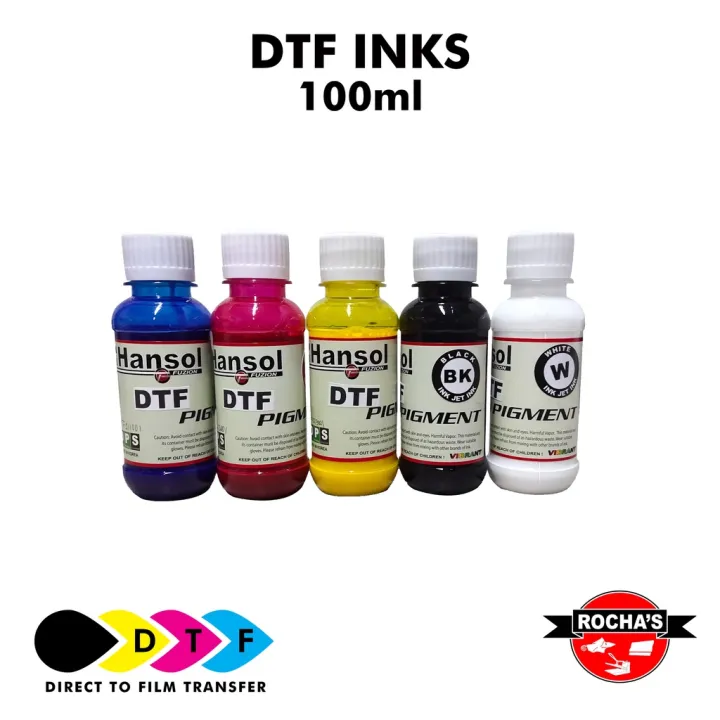 [ROCHA'S] Hansol DTF (Direct to film) textile pigment inks x 100ml | Lazada PH
