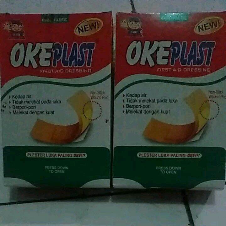 HANSPLAS PLASTER LUKA OKE PLAST 1 BOX ISI 100 PCS di buat dengan bahan ...