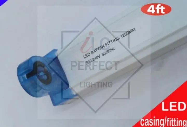 LED T8 Casing / Fitting ( Slim ) ( White ) 2ft / 4ft | Lazada