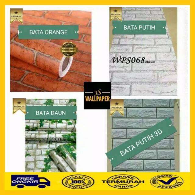 Wallpaper Dinding Motif Bata Ukuran 45 Cm x 10 Meter | Lazada Indonesia