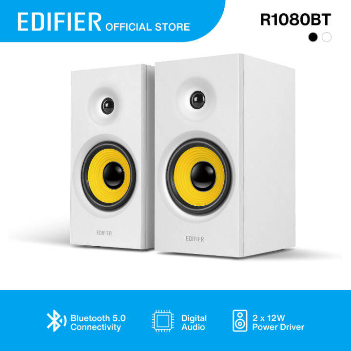 Edifier R1080BT Wireless Bluetooth Small Speaker Subwoofer 2.0 Wooden ...
